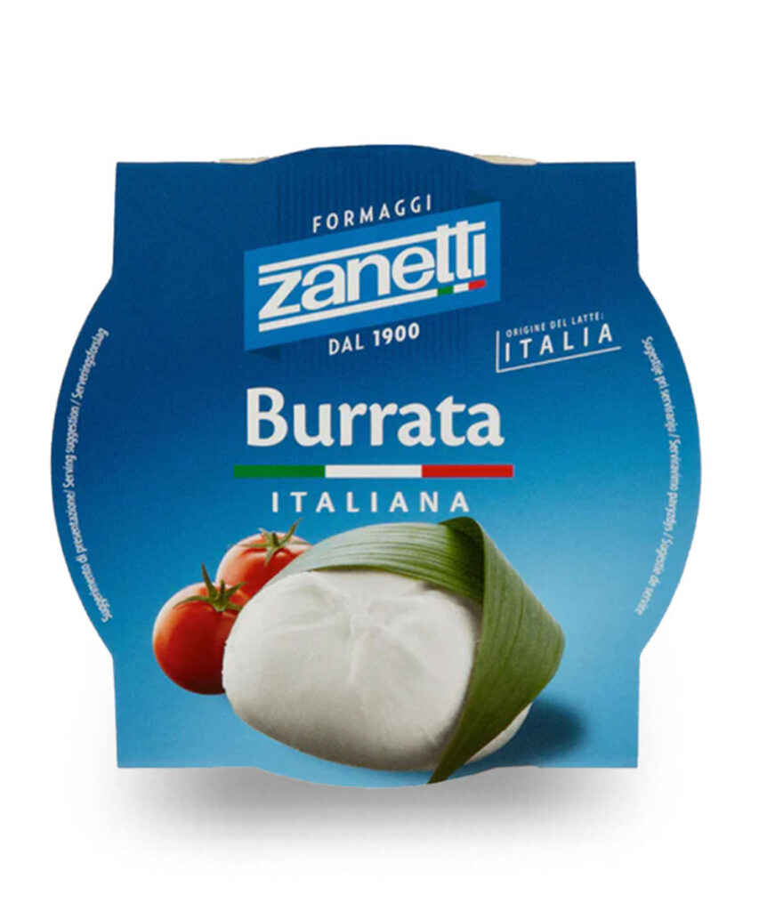 Zanetti Burrata Bicchiere 150G | Ionion Market | Supermarket | Delivery ...